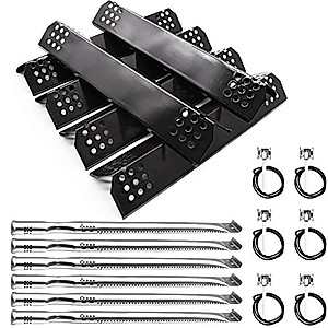 Replacement Parts for Nexgrill 720-0896B 720-0896C 720-0882A 720-0896 720-0925 Grills, 6 Pack Burner Tubes, Flame Tamers Heat Shields, Ignitors Replacement for Nexgrill Deluxe 6 Burner Gas Grills