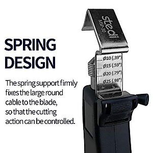 stedi Round Cable Stripper, With Adjustable Cutting Depth, for Fast and Precise Jacket Removal Cable Stripper, Round Cable Slitter with Smooth Incision and No Damage to The Core, 0.18-1''