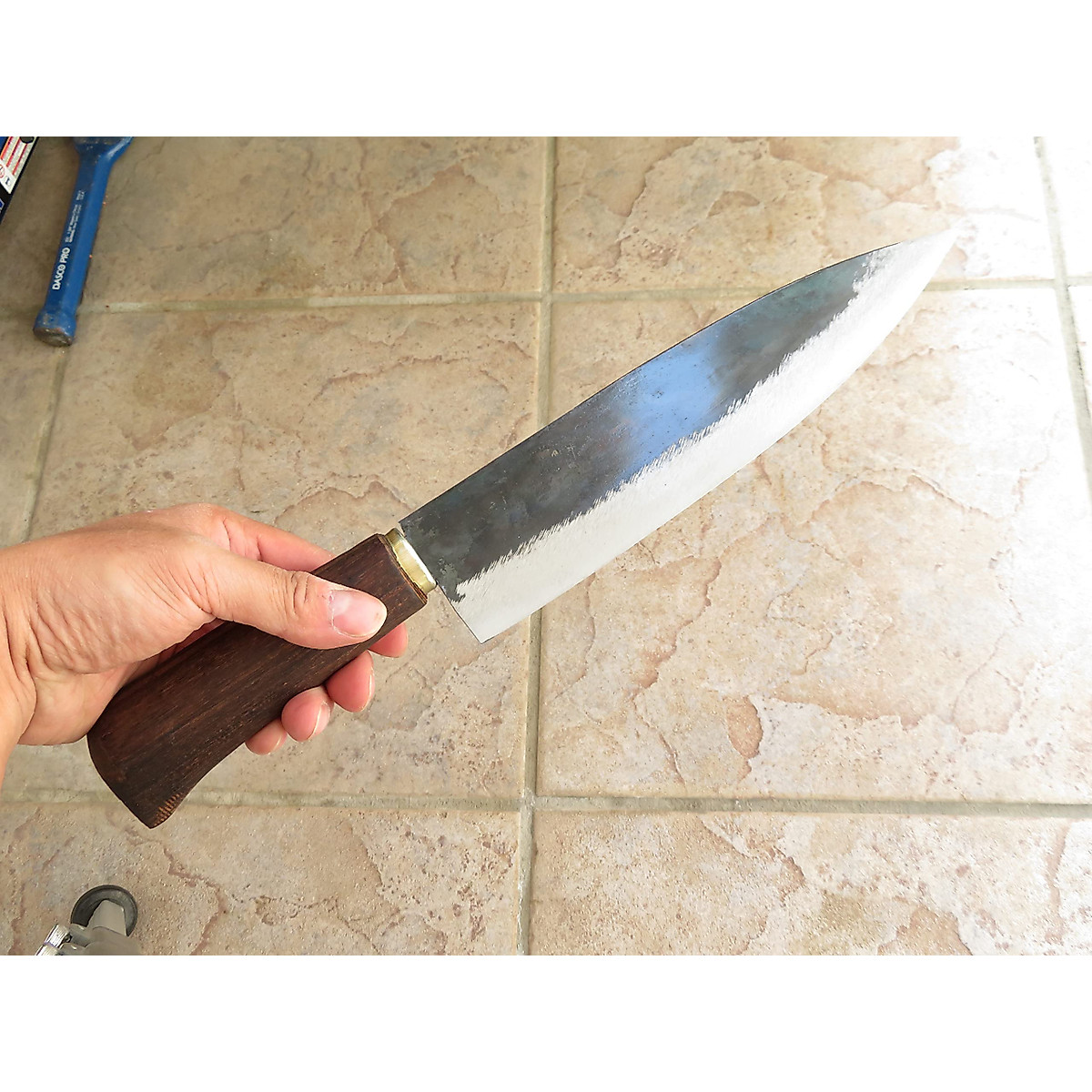 Crude - 8 Inch Premium Chef Knife, Carbon Steel, Forged and Sharp !