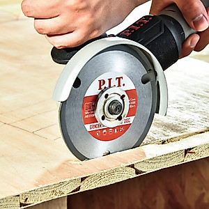 P.I.T. 3Pack 4 1/2 Inch Cut Off Wheel for Wood/Metal/Marble/Plastic-7/8 Inch Arbor Angle Grinder Cutting Disc 4.5 Inch- Tungsten Carbide - 115 mm