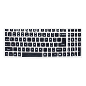 Silicone Keyboard Skin Compatible for Acer Nitro 5 AN515-43/44/45/54/55 15.6", AN517-54/53/51/52 NP515-51 Nitro 7 AN715-51/52 15.6", Acer Predator Helios 300 PH315-52/53 PH317-53/54 15.6" 17.3" (Black