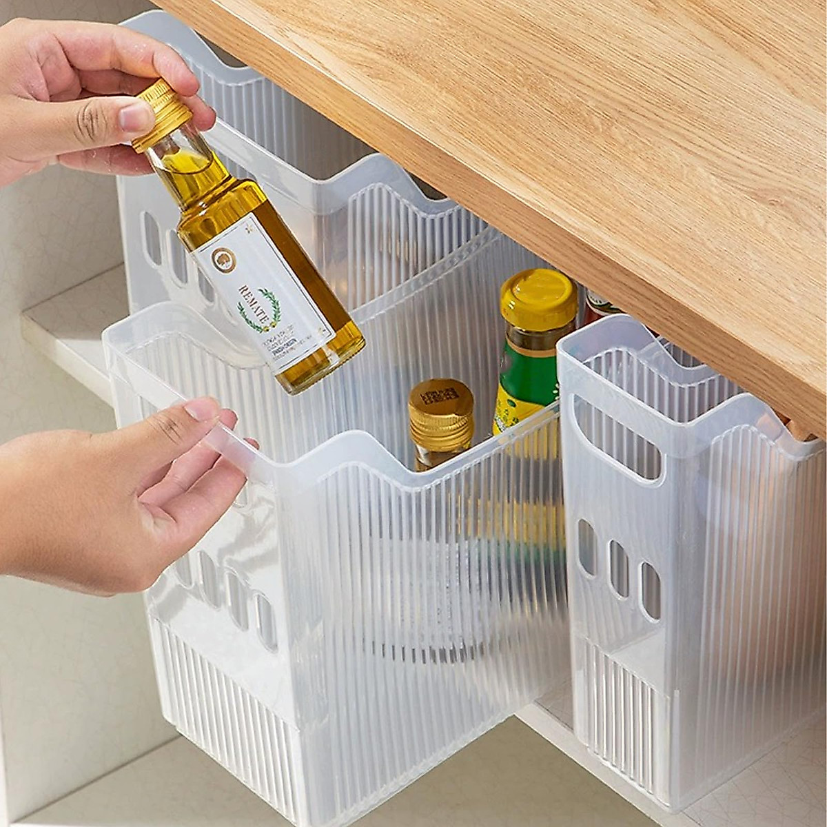 YAYODS 6 Pack 12 x 12 Paper Storage Organizer, Scrapbook Paper Storage with Wheels, Plastic Scrapbook Storage Bin for 12" x 12" Pape, Scrapbook Papers, Cardstocks, Vinyl Sheets, Documents