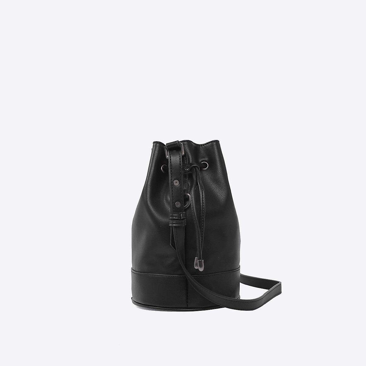 Pixie Mood Inc Amber 11 x 9 Vegan Leather Bucket Bag, Black