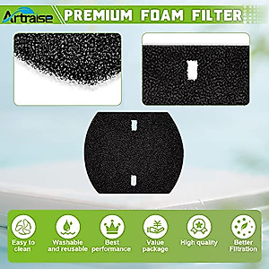 4 Pack 2390A Filter Replacement for Bissell Pet Hair Eraser Filter Hand Model 2390 2389 23903 2284W Handheld Vacuum, Compare to Parts # 1614212 1614203 1614204, 4 Mesh Filters 8 Foam Filters