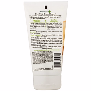 Garnier Clean+ Smoothing Cream Cleanser For Dry Skin , 5 Fluid ounces