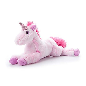 The Petting Zoo Pink Unicorn Stuffed Animal, Gifts for Girls, Posh Plush Unicorn Toy 14 inches