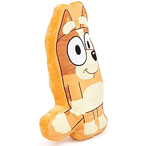 Bluey Bingo Shaped Decorative Pillow - Kids Super Soft Throw Plush Pillow - Measures 14 Inches (Official Bluey Product)