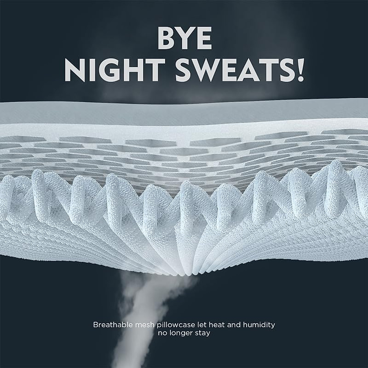 Osteo Cervical Contour Support Pillow for Neck Pain Relief, Adjustable Orthopedic Bed Pillow for Sleeping Side Back Sleepers