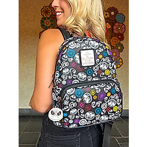 Loungefly Disney NBC Sugar Skull Jack Skellington Glow in the Dark AOP