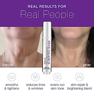 SBLA Beauty Neck, Chin & Jawline Sculpting Wand, Advanced Anti-Aging Serum For Smoothing, Tightening, Firming & Lifting Neck Skin, Instant Sculpting Wand, 0.7 Fl Oz / 20mL (104 doses)