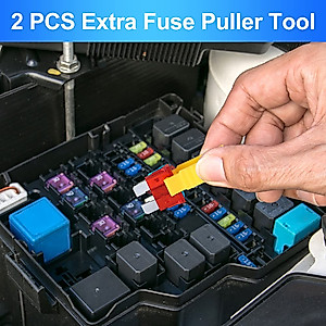 Fuses Car Fuses Assortment Kit,168pcs Standard & Mini Sized Blade Fuse Kit (2A 3A 5A 7.5A 10A 15A 20A 25A 30A 40A) with Fuse Pullers for Boat Truck SUV Auto RV