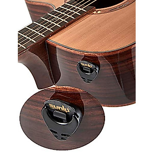 Premium Guitar Picks 24pcs Thin Medium Heavy Gauge Variety Pack with Picks Holder Plastic Picks Box SUNLP Celluloid Guitar Picks for Acoustic Classical Electric Guitar Bass 0.46mm & 0.71mm & 0.96mm