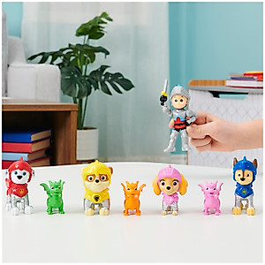 Paw Patrol, Rescue Knights Ryder and Pups Figure Gift Pack with 8 Toy Figures, Kids Toys for Ages 3 and up
