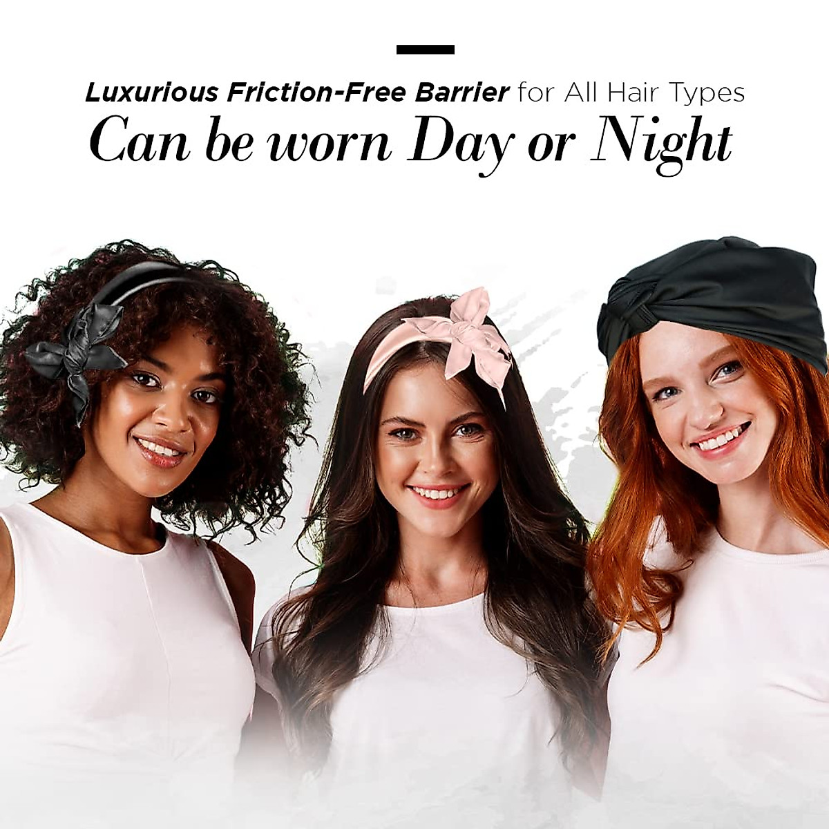 Kitsch Multi-Way Satin Head Scarf for Women - Softer than Silk Hair Wrap for Sleeping, Satin Scarf for Hair Wrapping at Night, Pink Head Scarf, Pink Hair Scarf for Sleeping., Elegant Head Wrap - Blush