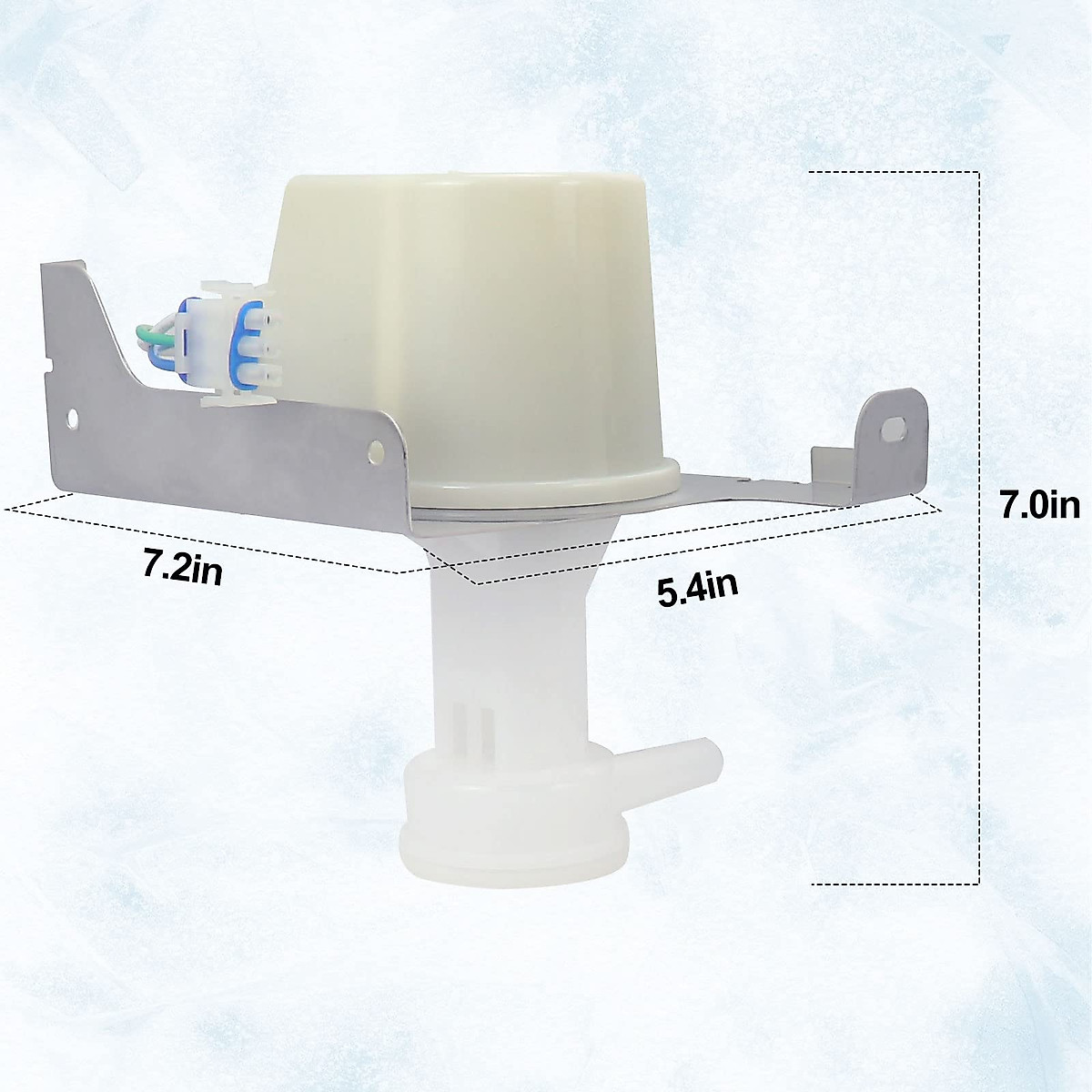 ZATUX 2217220 Ice Maker Circulation Pump Assembly Compatible with Whirl-Pool G-E Replaces Water Pump WP2217220 2185531 AP6006664 PS11739740 WR57X10028