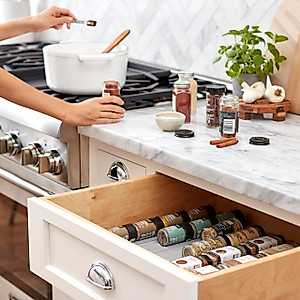 YouCopia SpiceLiner Spice Rack Drawer Organizer (Universal Fit 10’ Roll)