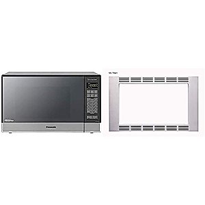 Panasonic Optional 27" Trim Kit for 1.2 cuft Microwaves, Stainless Steel, NN-TK621SS