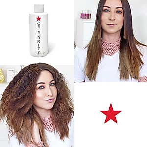 CELEBRITY KERATIN Hair Treatment Conditioning Straightening Keratin Proteins Amino Acids Argan Castor Oils Repair Damaged Color Treated Curly Straight Coarse Thin Hair