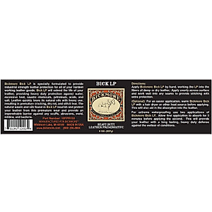 Bickmore Leather Conditioner, Scratch Repair Bick LP 8oz - Heavy Duty LP Leather Preservative | Leather Protector, Softener and Restorer Balm for Dry, Cracked, and Scratched Leather | Made in USA