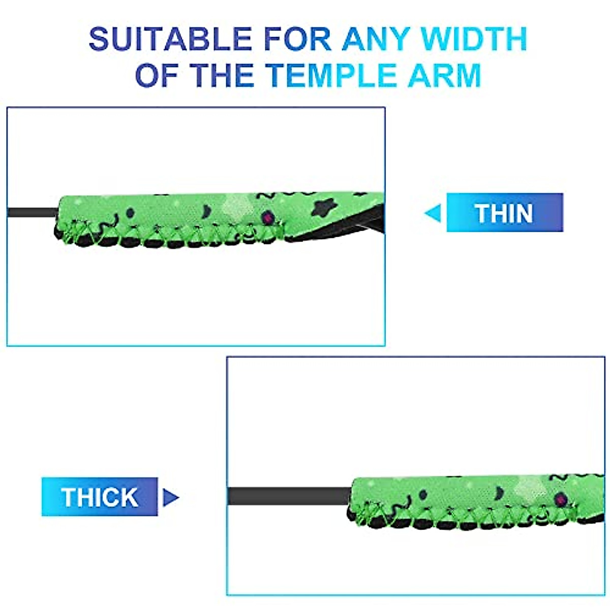 6 Pieces Kids Eyeglass Strap Nonslip Neoprene Glasses Holder Sunglasses Lanyard Eye Glasses Cord Holder Neck Strap Sports Safety Retainer for Boys Girls (Wild Animals, Green, Blue, Pink Princess)