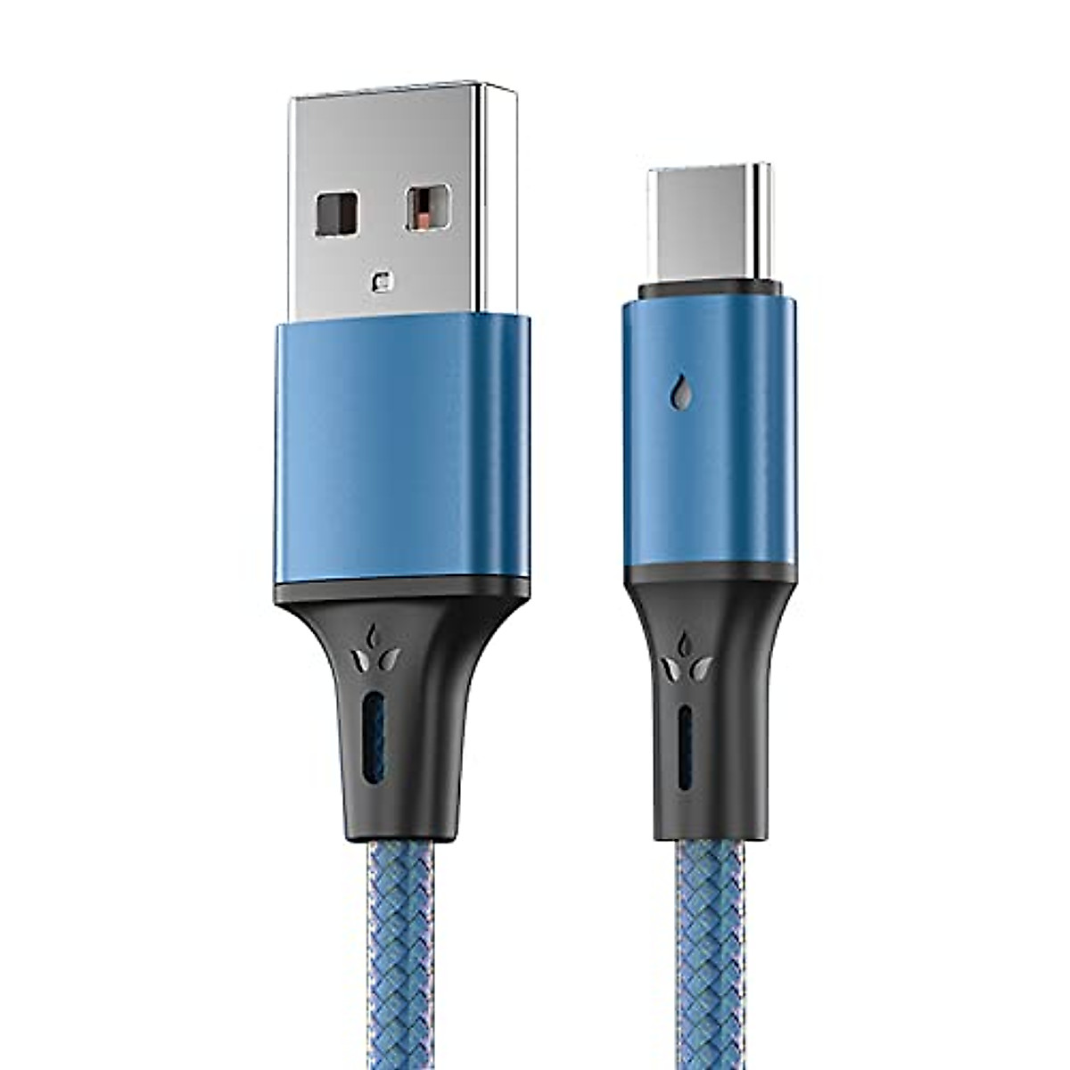 BGNTBUK Type C to Type C Cable 3A Super Fast Charge Braided Alloy LED Front Light Data Cable Suitable for Type C Charging Cable Usb3 Extension Cable 25 Ft