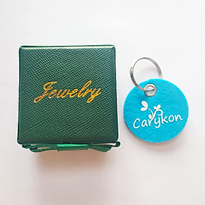 Carykon Vintage Green Agate Ring Emerald Open Ring