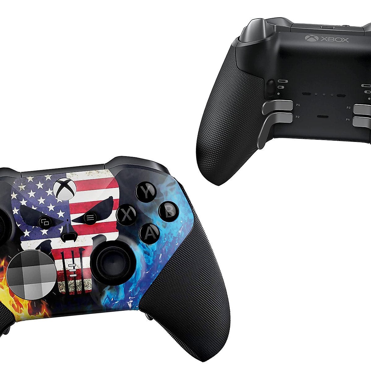 American Warrior X-box Elite Controller Series 2 Limited Edition by DreamController. Custom Elite Series 2 Controller for X-box One/Series X/S. with Advanced HydroDip Paint Technology(Not Just a Skin)