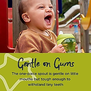 Tommee Tippee Sippee Trainer Cup with Handles, Water Bottle for Toddlers, Spill-Proof, BPA Free, 8oz, 7m+, Pack of 3, Blue, Orange and Green