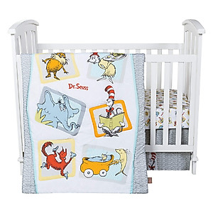 Trend Lab Dr. Seuss Friends 5 Piece Crib Bedding Set, Multi (30016)
