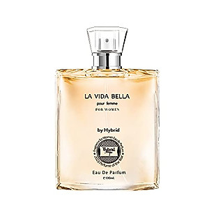 Hybrid & Company La Vida Bella Fragrance for Women Eau De Parfum Natural Spray Elegant Scent, 3.4 Fl Oz