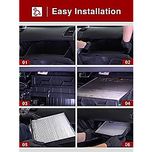 Puroma Cabin Air Filter with Activated Carbon, Replacement for CP157, CF12157, Select Lexus and Toyota Vehicles