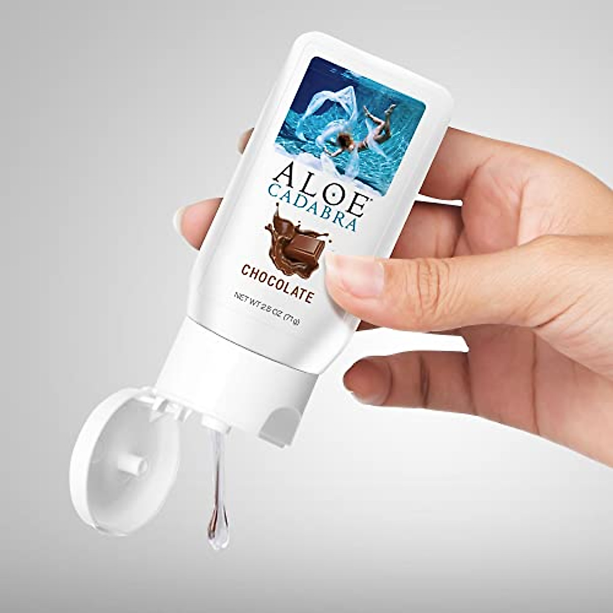 Aloe Cadabra Chocolate Lube Organic Natural Water-Based Lubricant for Women, Men and Couples, 2.5oz