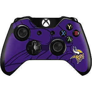Skinit Decal Gaming Skin Compatible with Xbox One Controller - Officially Licensed NFL Minnesota Vikings Double Vision Design