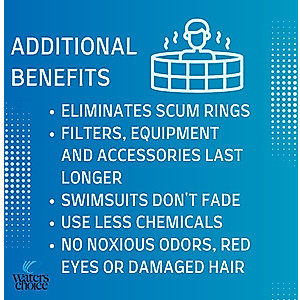 Waters Choice Pure Enzymes for Spas All Natural Organic Spa Water Care, Hot Tub Cleaner, Water Care Treatment, No Harsh Spa Hot Tub Chemicals, Spa Enzymes for Hot Tubs