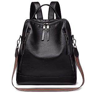 GAEKEAO Backpack Purse for Women Leather Fashion Large Travel Ladies Convertible Casual Shoulder Bag