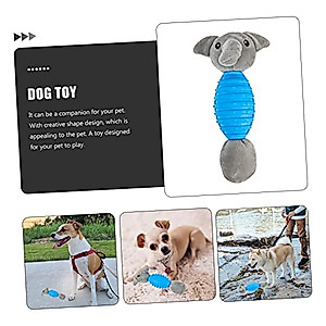 NOLITOY 2pcs Pet Toy Dog Grinding Toys Dog Molar Plaything Animal Dog Chew Toy Dog Dental Toys Dog Sound Toys Teething Toys for Puppies Outside Toys Soft Toy Plush Cartoon Dog Pet Supplies