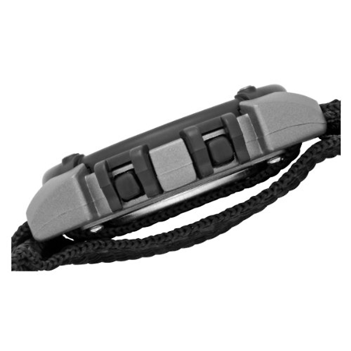 Armitron Sport Men's 406623 Chronograph Round Gray and Black Nylon Strap Digital Watch