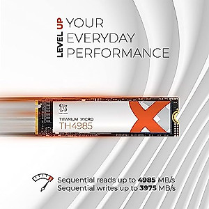 Titanium Micro TH4985 2TB PCIe NVME 4.0 Gen 4 M.2 2280 Internal SSD