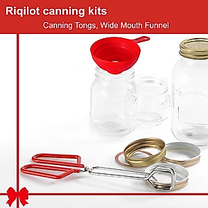 Canning Supplies Starter Kit Kitchen Tool Set Include Canning Tongs, Jar Wrench, Magnetic Lid Lifter, Wide Mouth Funnel, Bubble Popper/Measurer, Jar Lifter for Water Bath Canner Pot or Pressure Canner