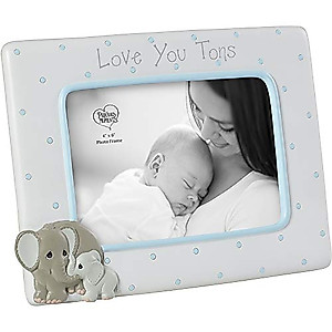 Precious Moments Elephant Love at First Sight Ultrasound 4 x 6 Resin & Glass Photo Frame, Blue