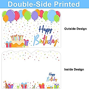 party greeting Jumbo Birthday Card Giant Guest Book Big Happy Birthday Party Signs Decorations Extra Large Birthday Gifts Cards Supplies for Women Men Boss -Large 14 x 22 inches