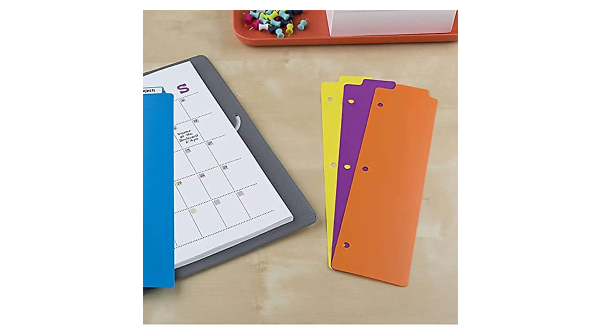 Khakho 10Pcs 3-Ring Binder Dividers for Organized Pages