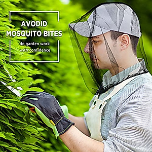 Mosquito Net Black Mosquito Net Face Neck Fly Netting Hood Protecting Net Cover Wearable Mosquito Face Net for Bugs Insect Mosquito Net Hat for Outdoor Hiking Camping Walking(12 Pcs)