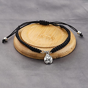 FAADBUK Ladybug Memorial Keychain When a Ladybug Appears In Memory of Love One Sympathy Gift (Card)