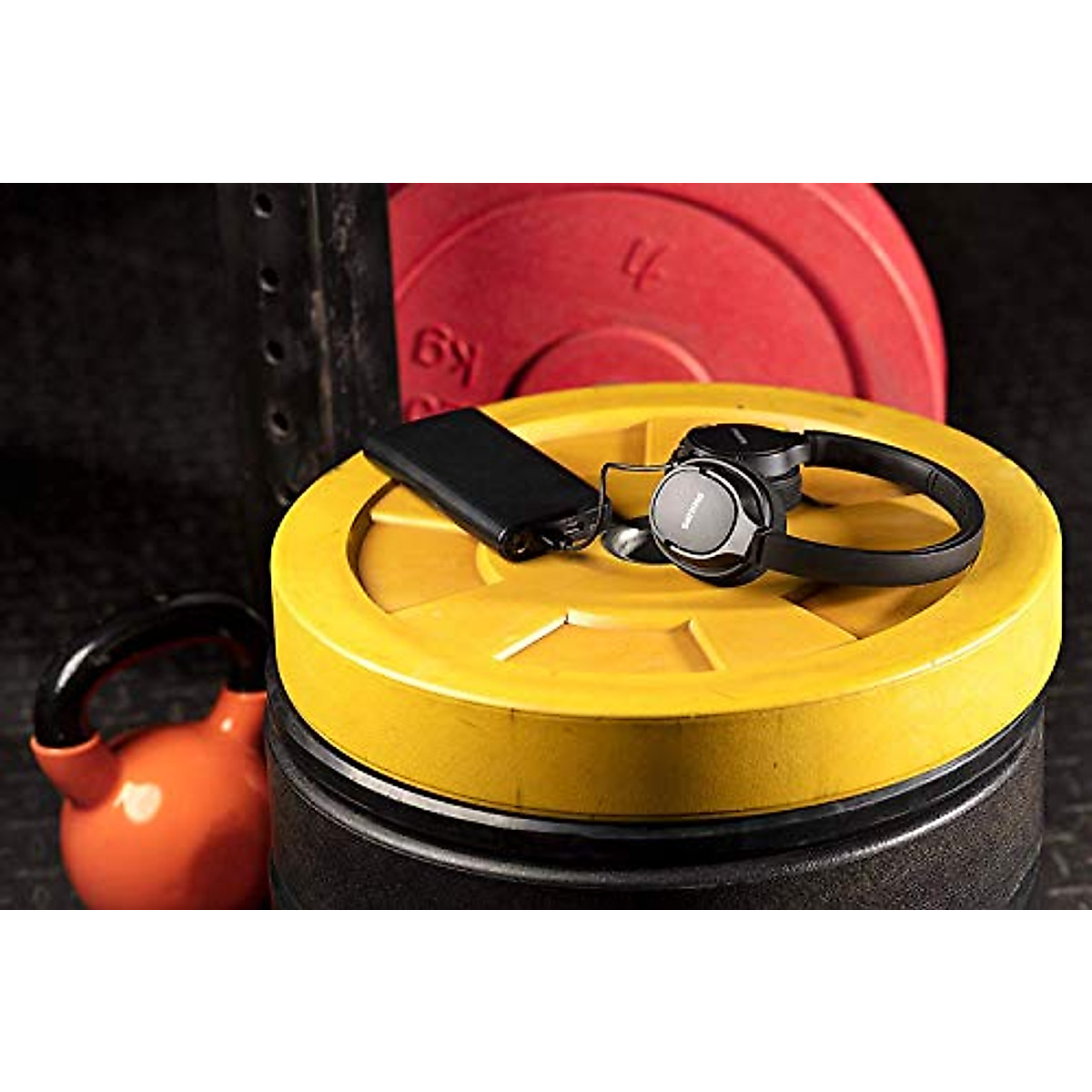 Philips ActionFit SH402 Wireless Bluetooth Headphones, IPX4 Splash-Resistance, Up to 20+ Hours of Play time, Echo Cancellation, Quick Charge, Smart Pairing and Cooling Earcups - Black (TASH402BK)