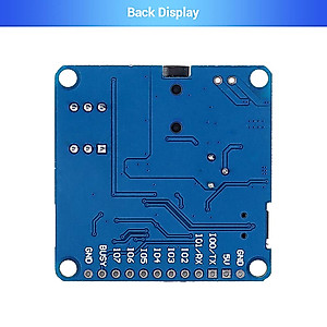PEMENOL Voice Playback Module, Music Player Voice prompts Voice Broadcast Device MP3 Trigger Amplifier Class D 5W 64MBit Flash for Arduino Valentine's Day DIY