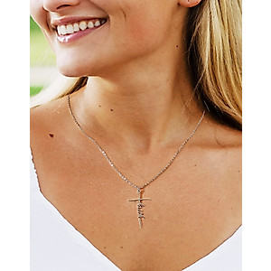 Lcherry Gifts for Women Faith Cross Necklace for Women Jewelry Necklace Gifts