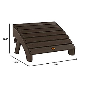 Highwood AD-OTL1-ACE Adirondack Folding Ottoman, Weathered Acorn