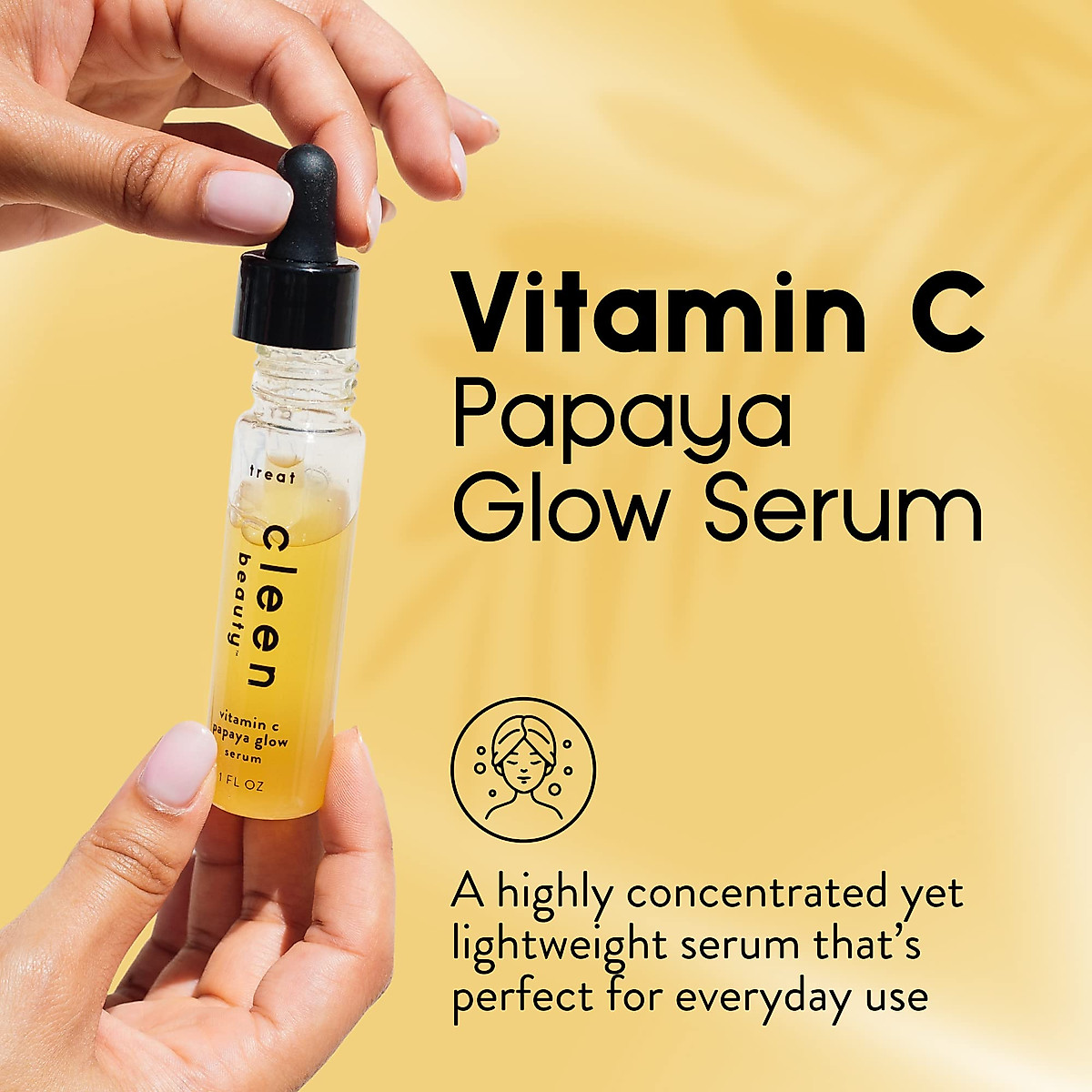 Cleen Beauty Vitamin C Serum for Face with Papaya Enzyme | Face Serum for Women - Paraben Free | Papaya Skin Glow Serum, 1 Fl. Oz.
