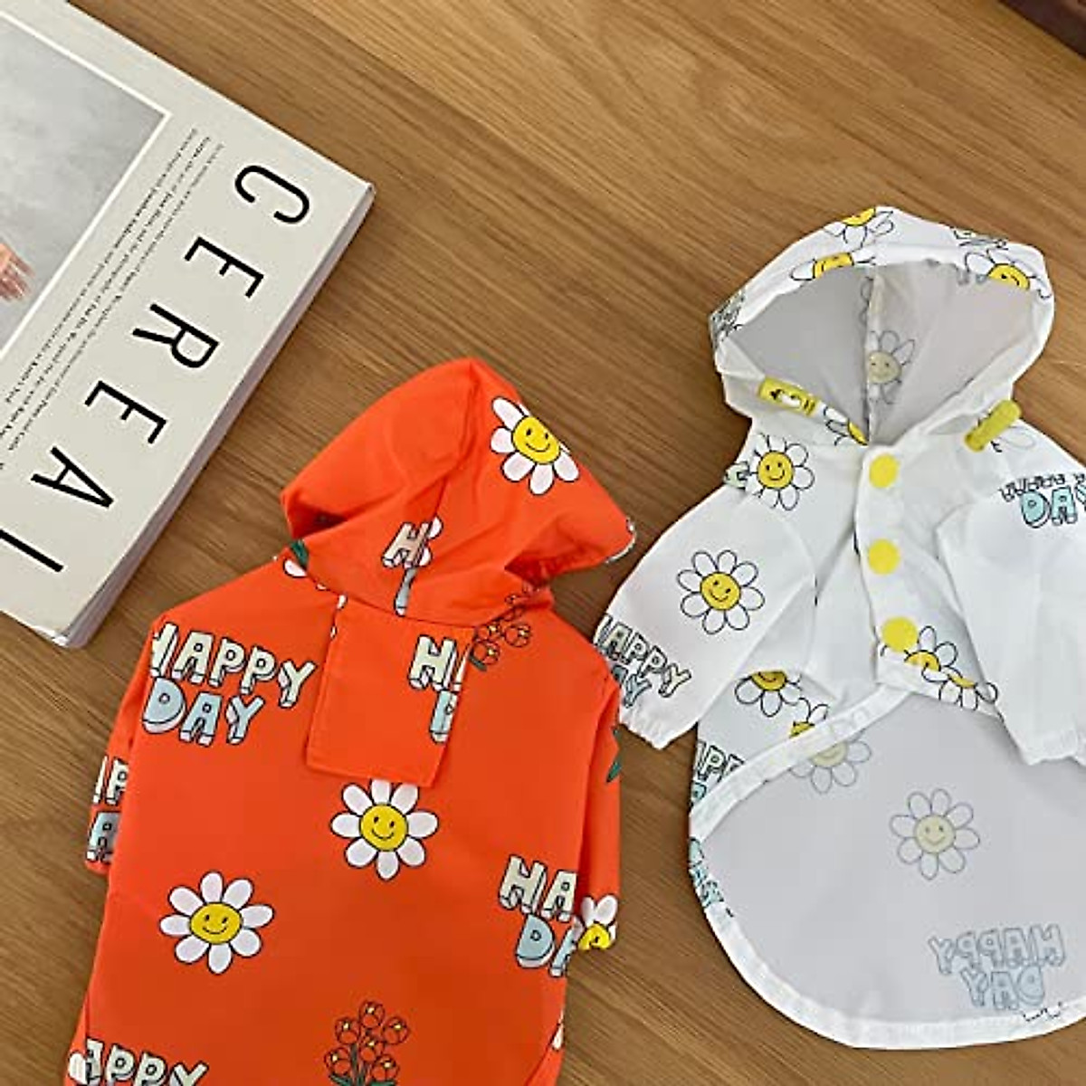 Dog Raincoat Pet Waterproof Clothes Puppy Rain Jacket Stylish Water Resistant Premium Dogs Raincoats Poncho for Small Medium Large Dog Rainwear (XX-Large, Orange)